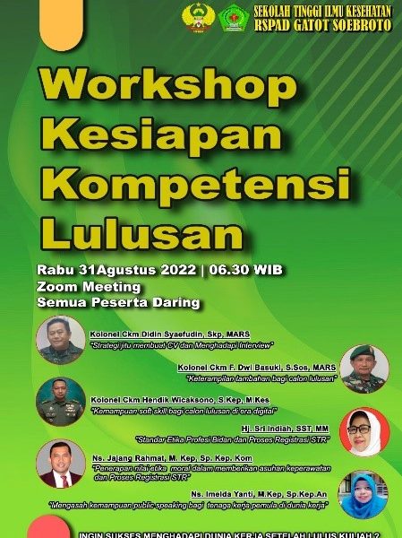 WORKSHOP KESIAPAN KOMPETENSI LULUSAN 2022 – STIKes RSPAD Gatot Soebroto